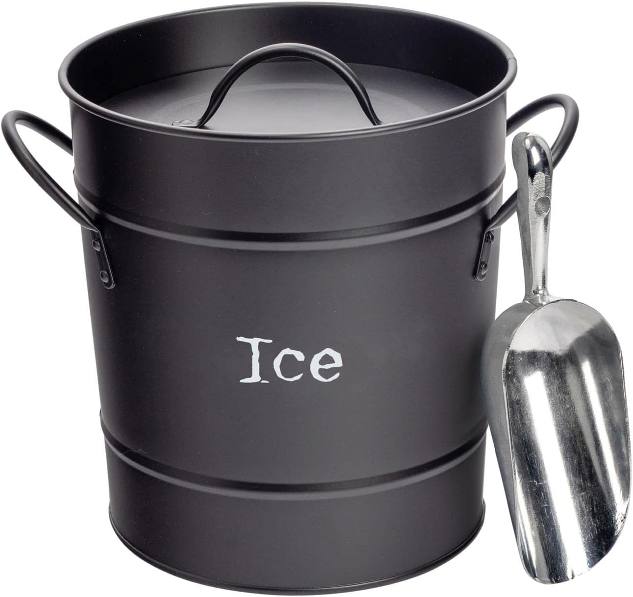bar@drinkstuff Square Ice Bucket Black 10 Litre - Double Wall Plastic ...