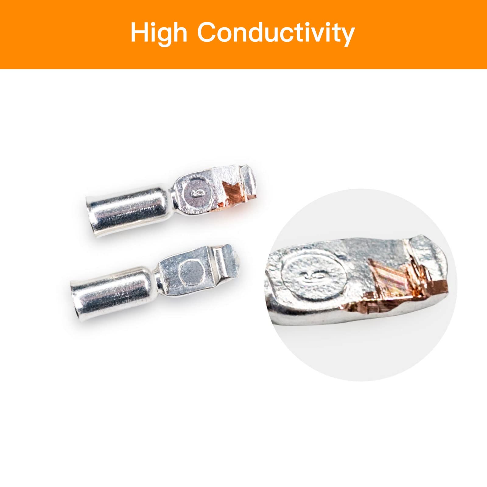 Snapklik.com : Micrl 6 Pcs 50 Amp 6-8 Gauge Battery Quick Connector ...