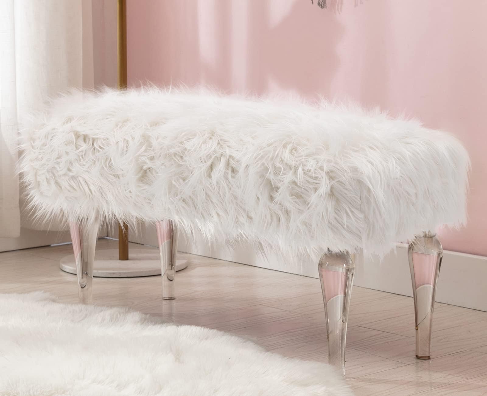 Amazon.com: Iconic Home Fiorino Modern Contemporary Faux Fur Acrylic ...