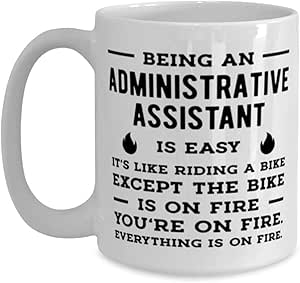 Amazon.com: Being An Administrative Assistant Is Easy Coffee Mug 15oz ...