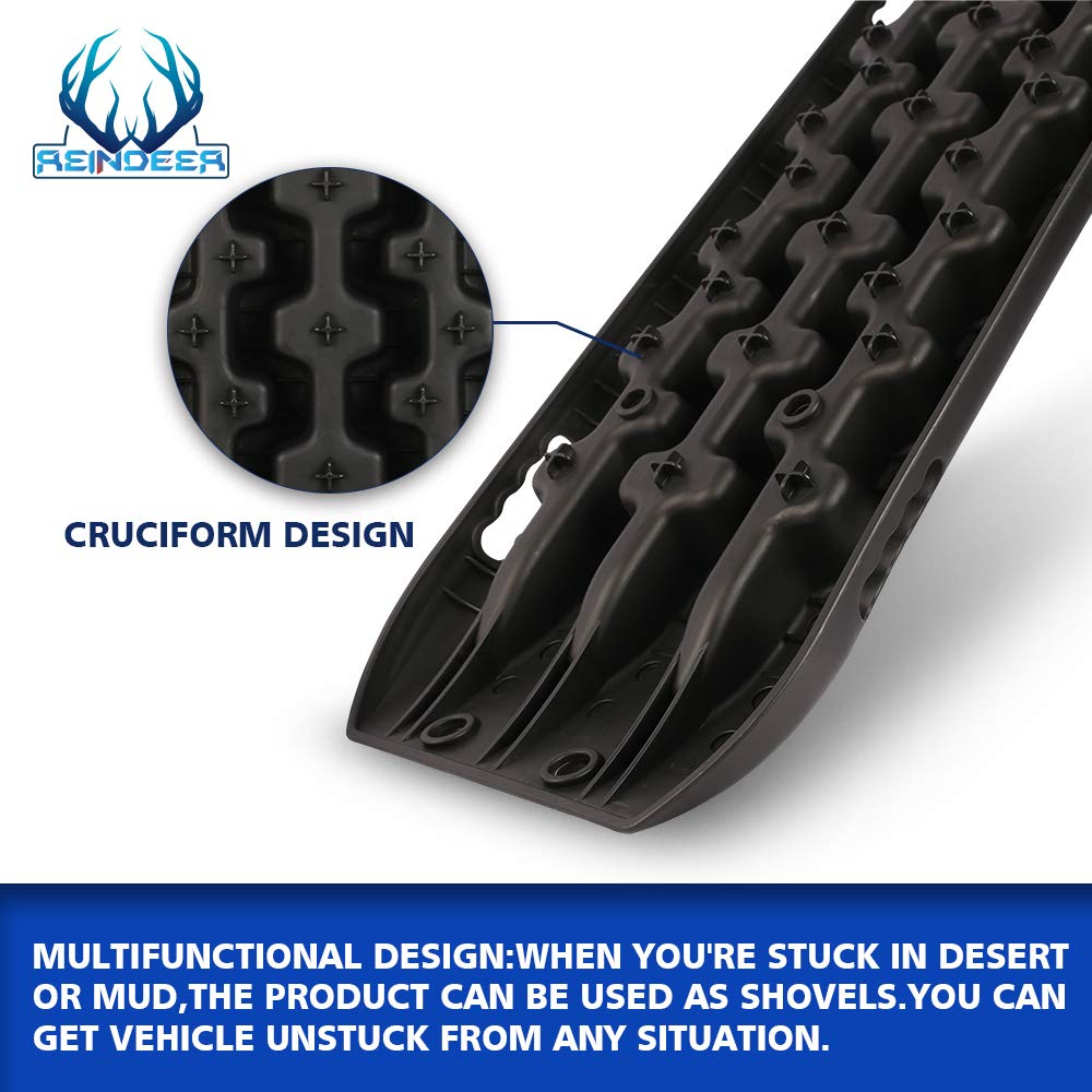 REINDEER Recovery Traction Tracks Mat for 4X4 Offroad Sand Snow Mud ...
