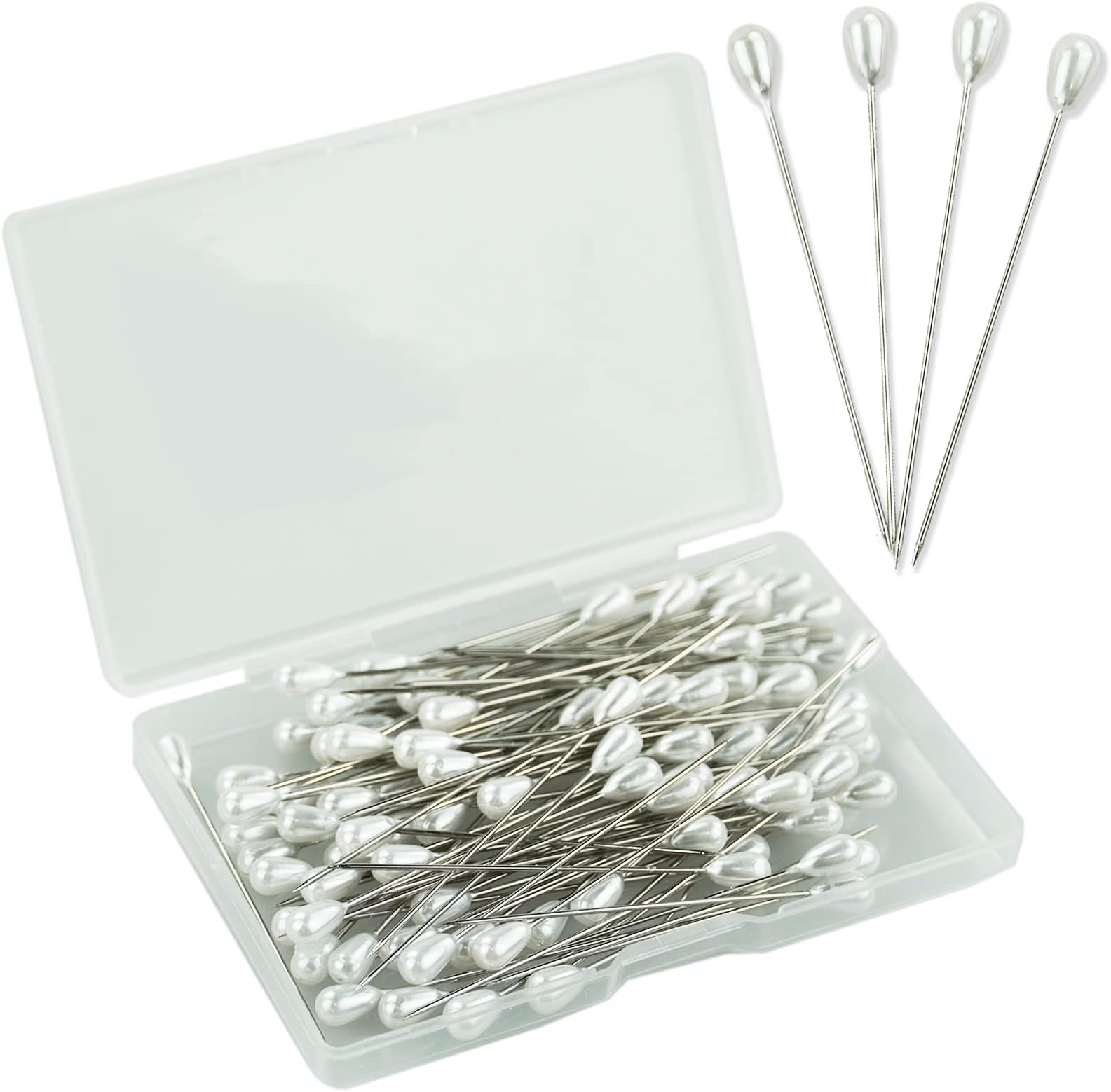 Hemline H677 Nickel Hat Pins 90mm With Traditional Ball & Thistle ...