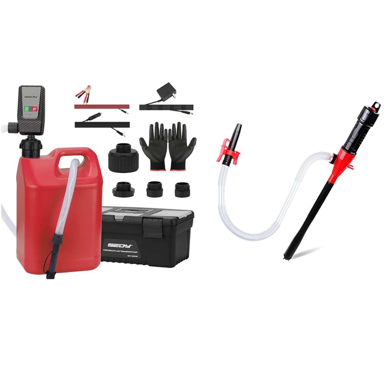 Amazon.com: Fuel Transfer Pump Battery Powered and Electric Hand Pump ...