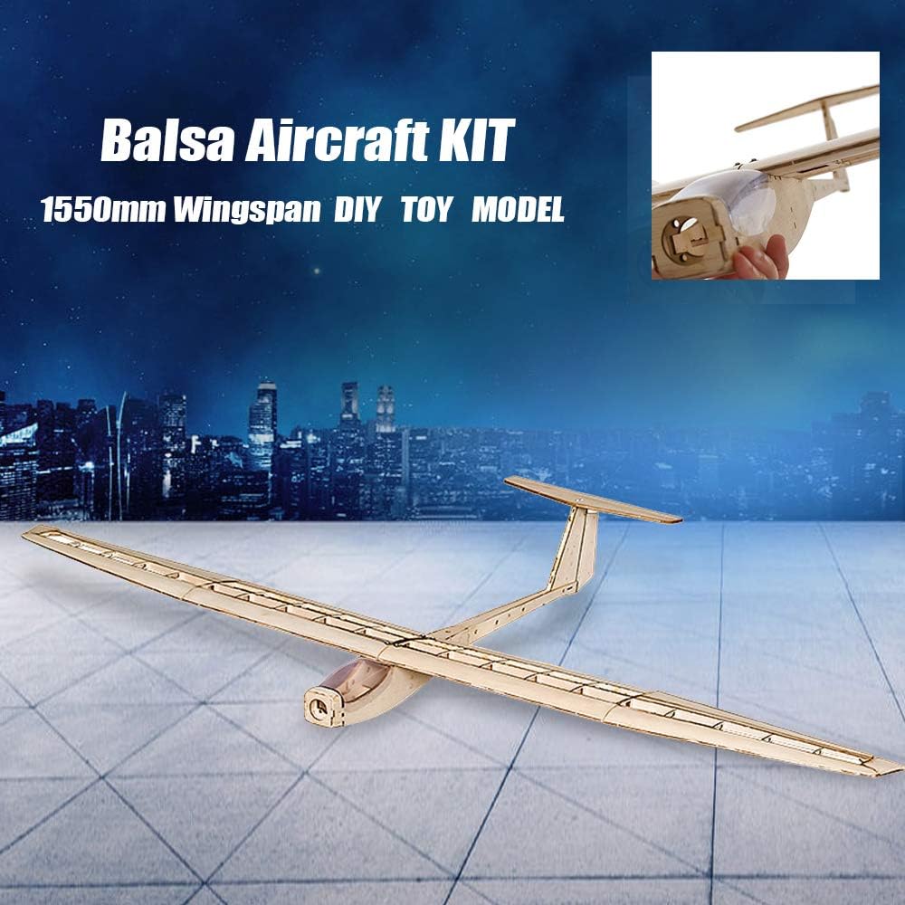 Amazon.com: mewmewcat Balsawood Plane, Dancing Hobby F1501 Balsa RC ...
