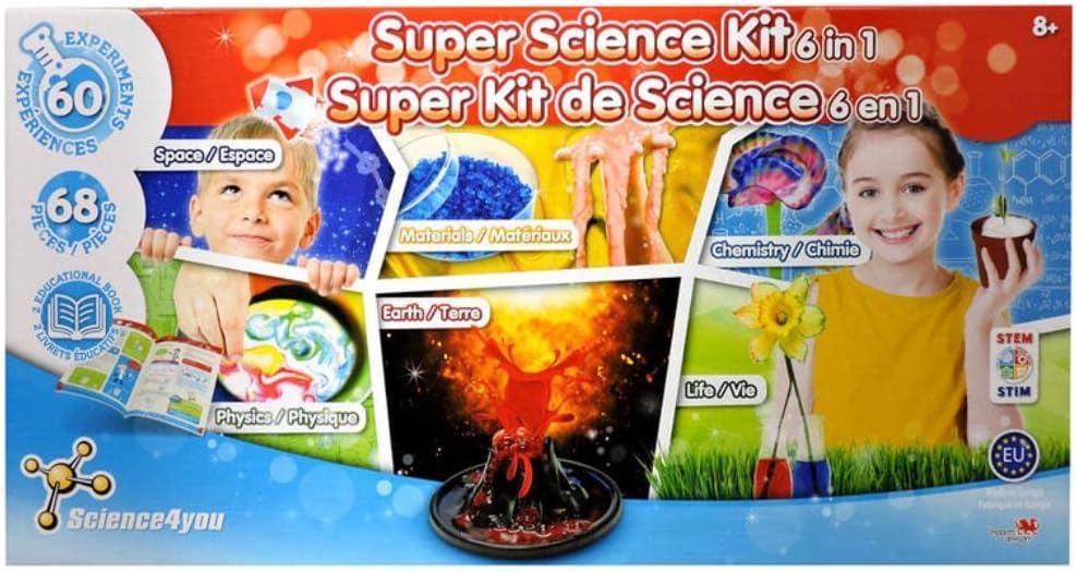 Science4you - Super Science Kit 6 in 1 - Educational Science Kit ...