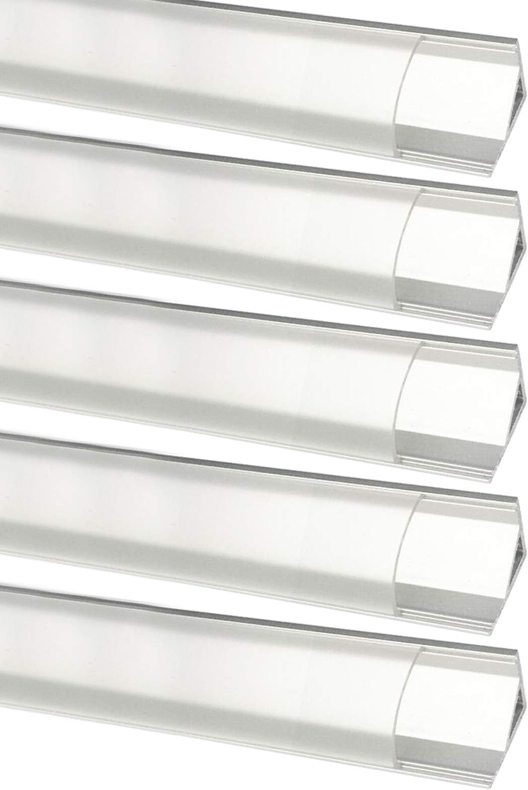 Amazon.com: LightingWill Clear LED Aluminum Channel V Shape Corner ...