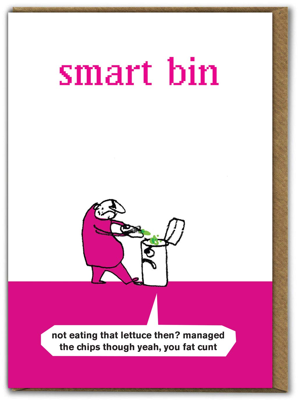 Buy Official Modern Toss - Funny Birthday Card - 'Smart Bin' - Rude ...