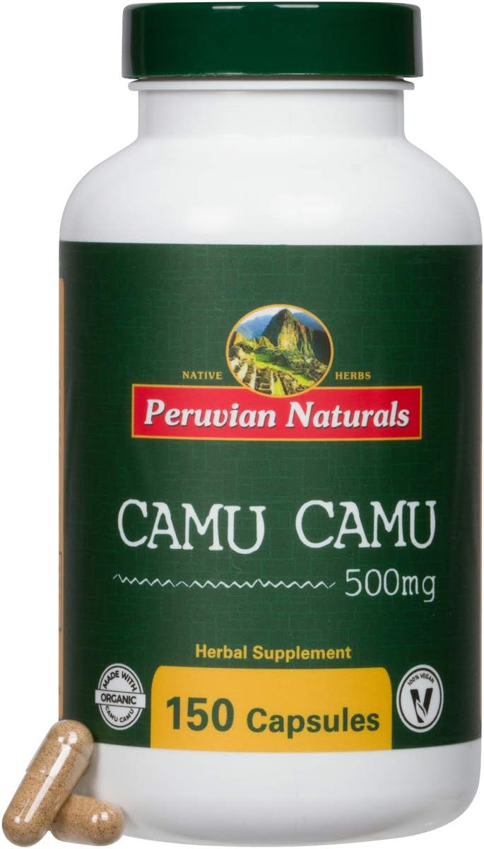Amazon.com: Peruvian Naturals Camu Camu Capsules – Pack of 150 – Vegan ...