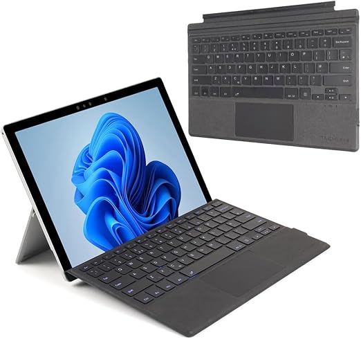 TECHGEAR Surface Pro Keyboard for Microsoft Surface Pro 3 4 5 6 7 7 ...