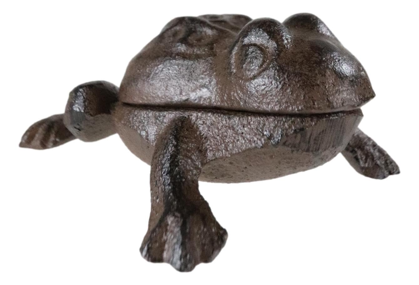 Amazon.com: Ebros Gift Rustic Vintage Cast Iron Garden Toad Frog ...