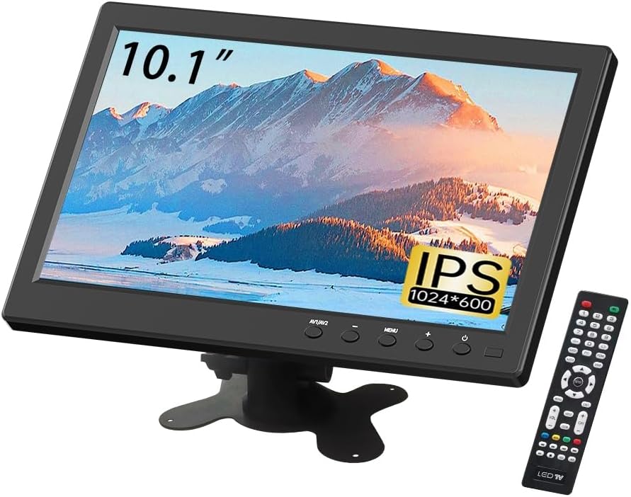 Amazon.com: YJMOYE 10.1 inch Small Monitor, Stunning 1024x600 IPS ...