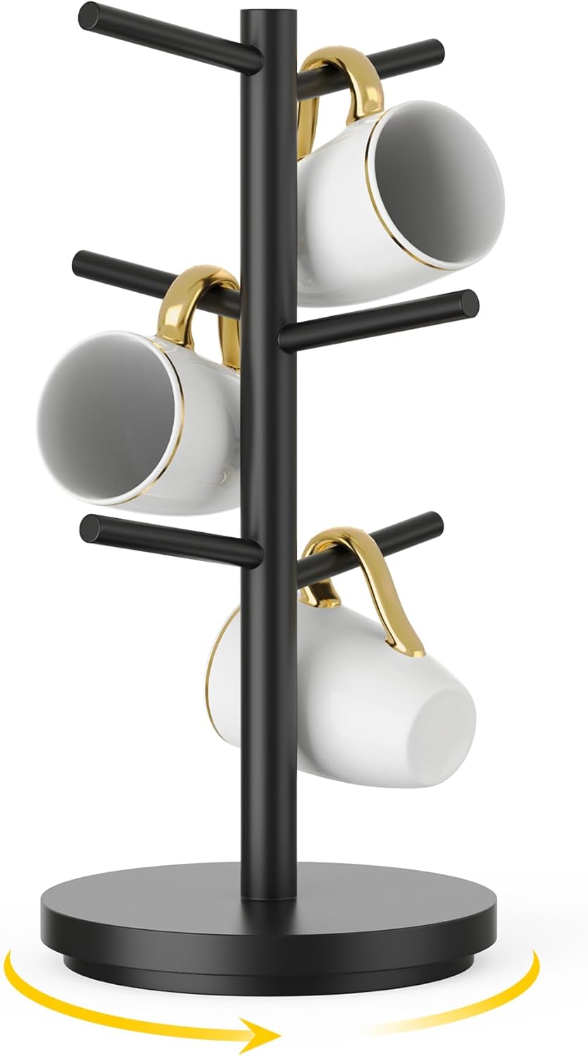 Amazon.com: Wisuce Coffee Mug Holder Tree Upgraded 360Rotated Cup ...