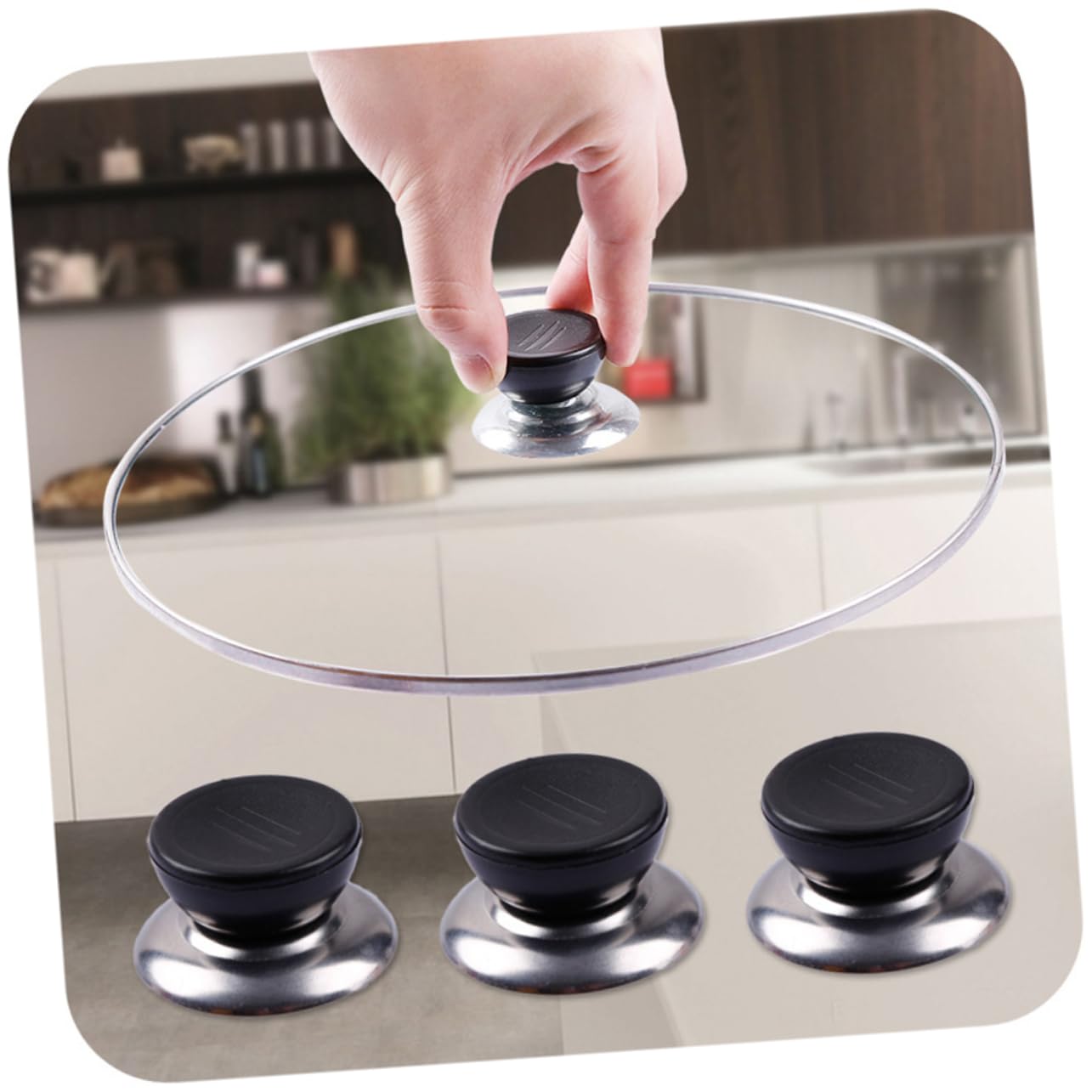 Amazon.com: OKUMEYR 5Pcs Pot Lid Replacement Knob Heat Resistant ...