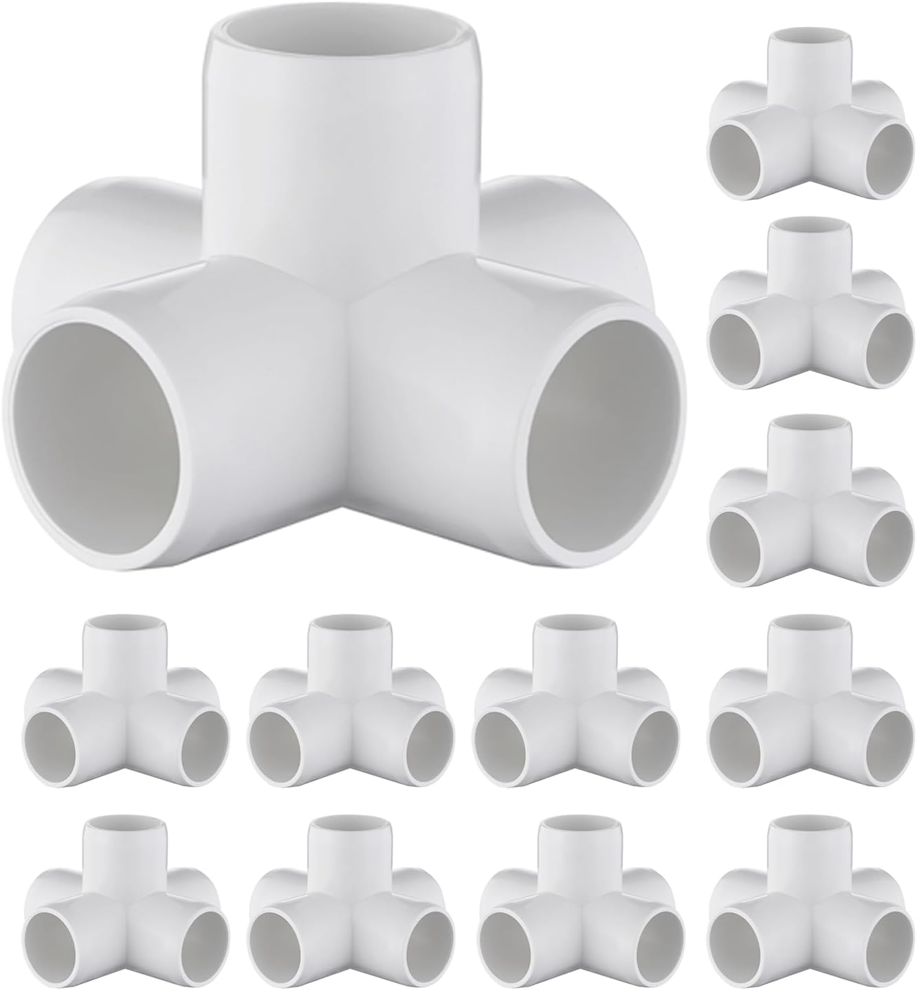 Amazon.com: PHITUODA 4Pcs 3/4 Inch PVC Fittings, 5 Way PVC Pipe ...