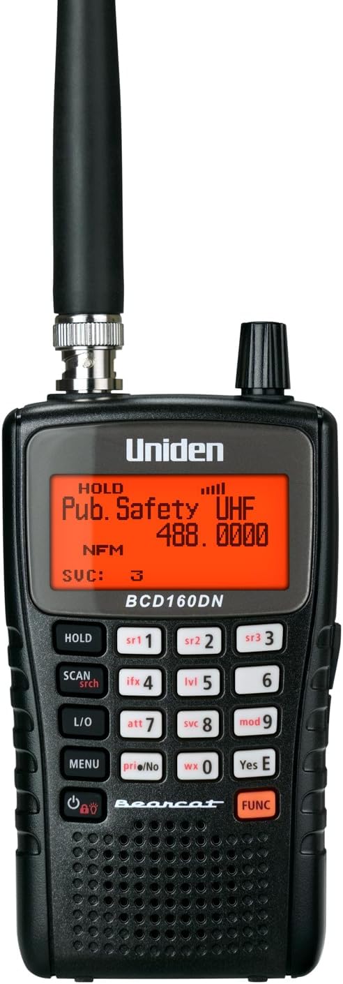 Amazon.com: Uniden Bearcat BCD160DN Handheld Digital Scanner, Exclusive ...