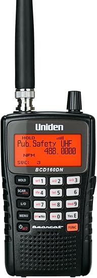 Amazon.com: Uniden Bearcat BCD160DN Handheld Digital Scanner, Exclusive ...