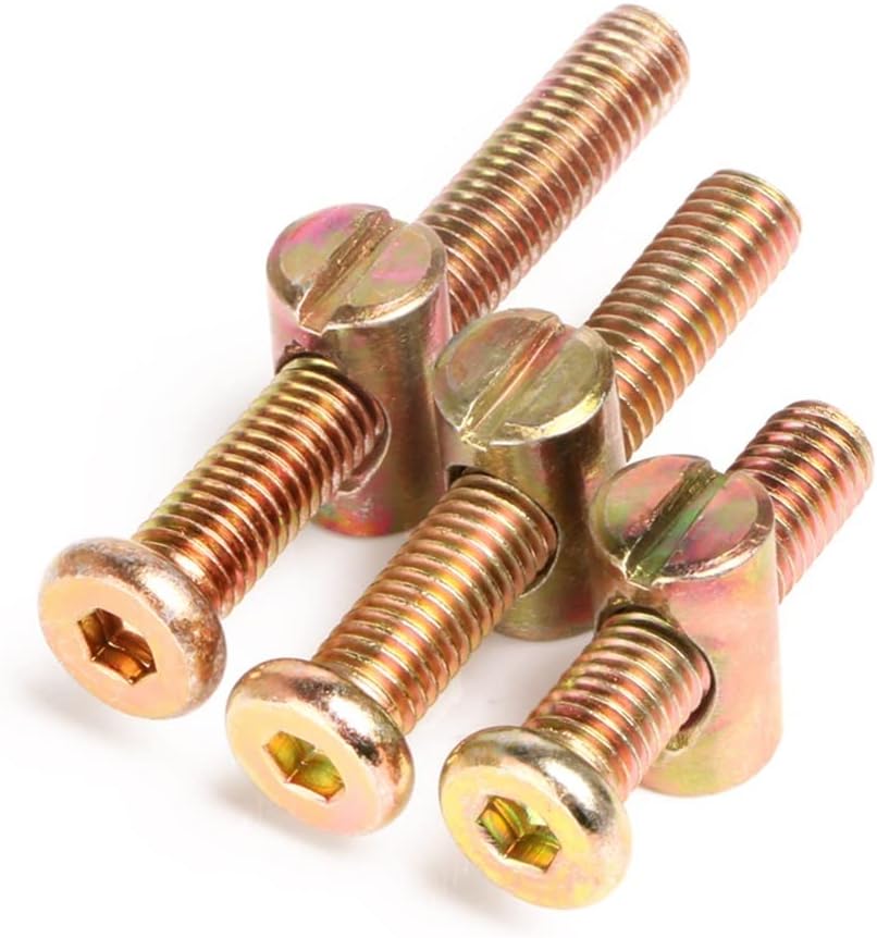 Amazon.com: WAAZI Industrial Screws Furniture Bolts Nuts Set with ...