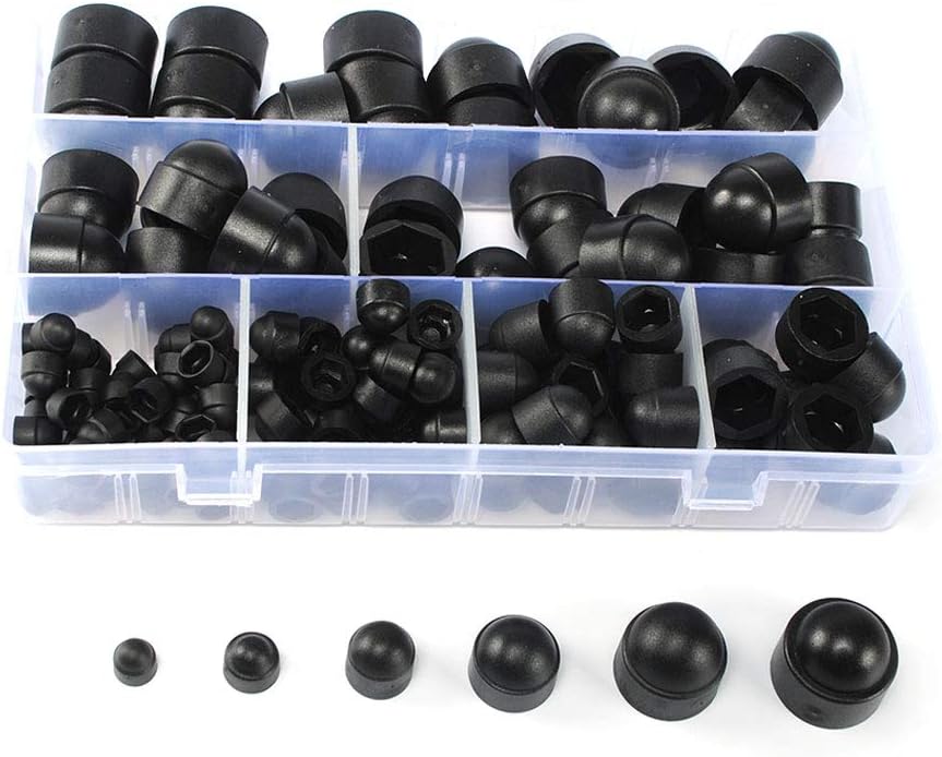 Bolt Covers Screw Caps, Assortment Plastic Nut kits with Storage Box ...