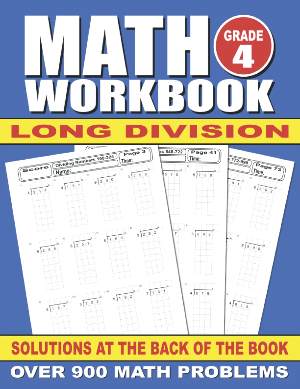Long Division 4th Grade: Long Division Workbook: Crow, Paper ...