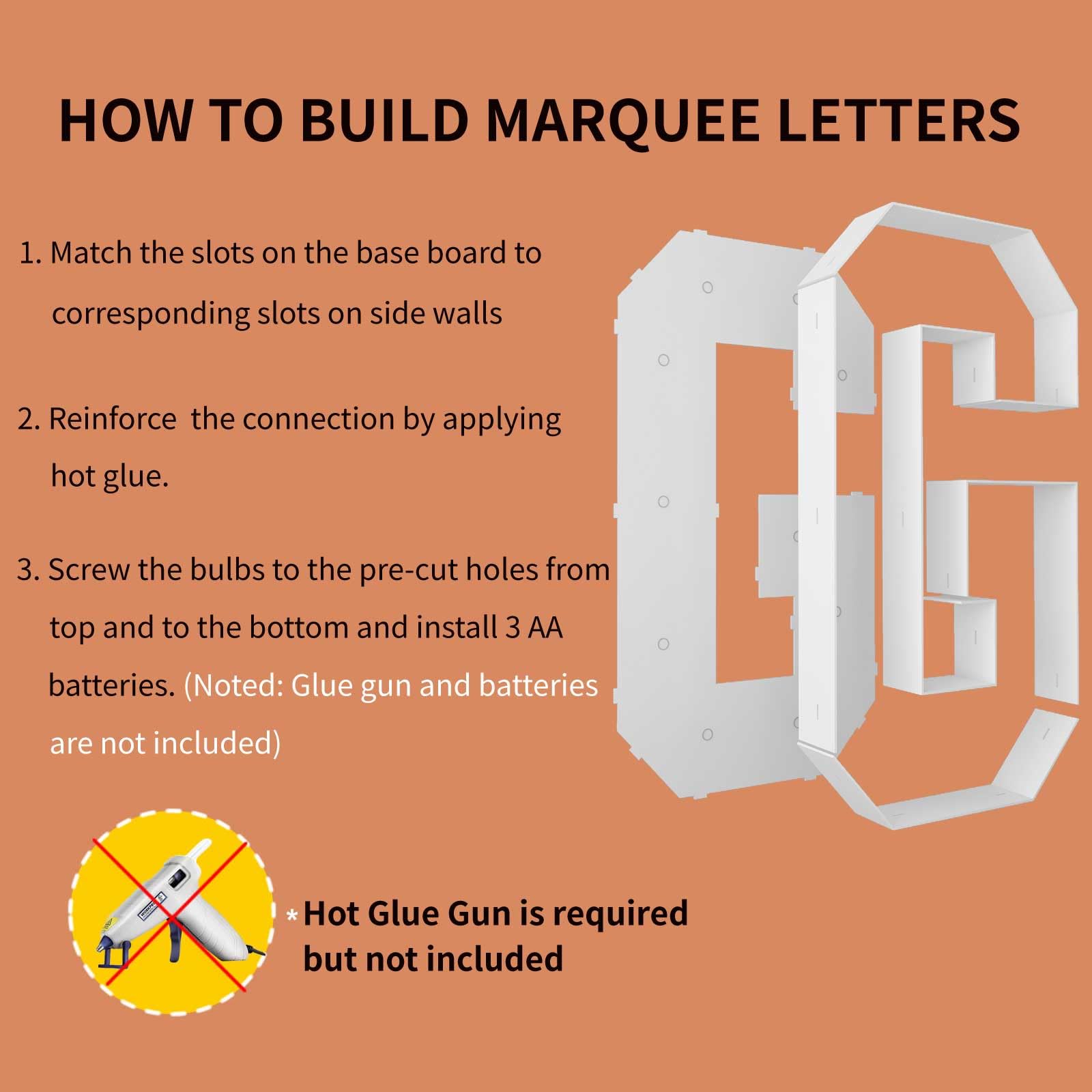 Snapklik.com : 3FT Marquee Light Up Letters, Large Marquee Letters ...