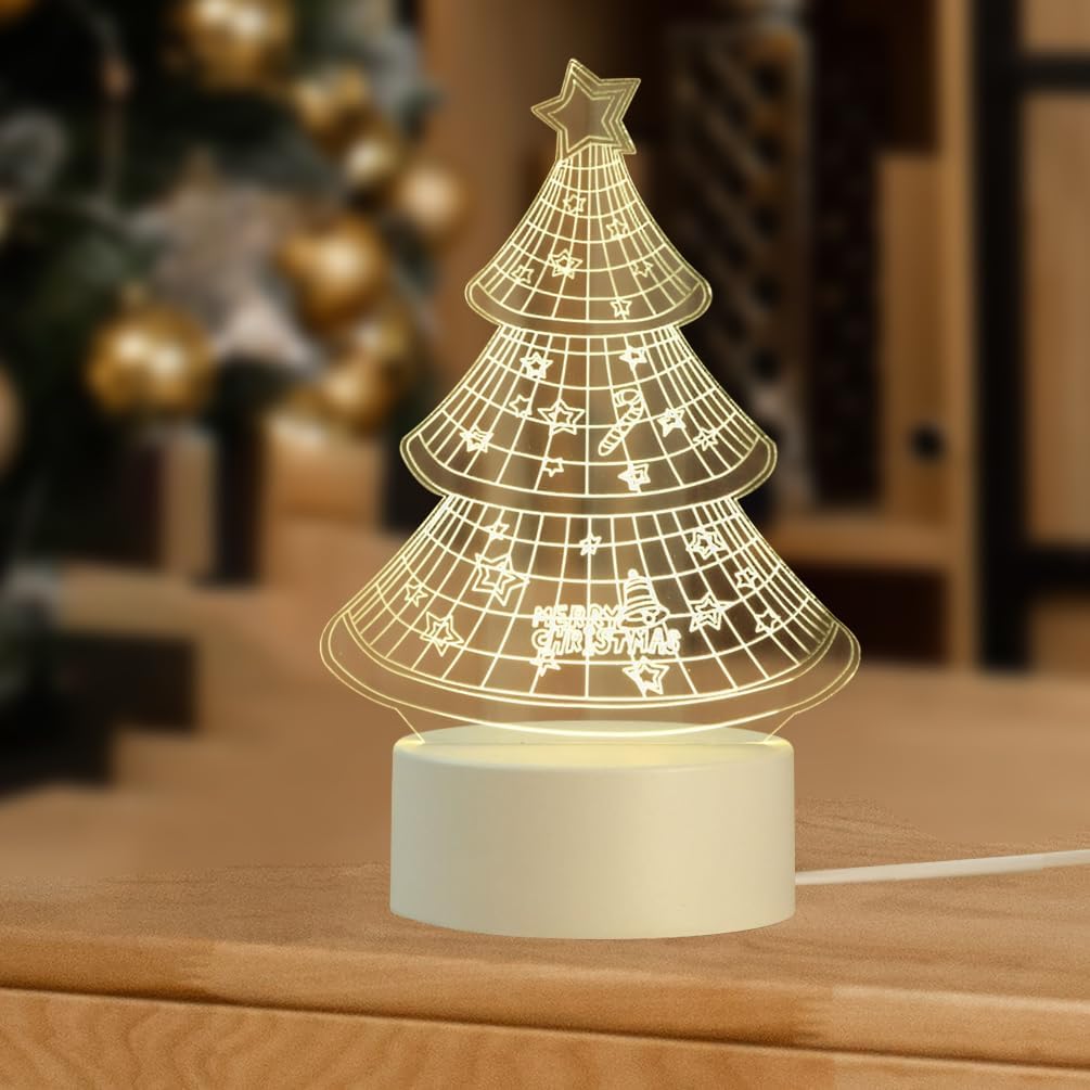 Amazon.com: WERWAES Small Christmas Tree with Lights Tabletop Christmas ...