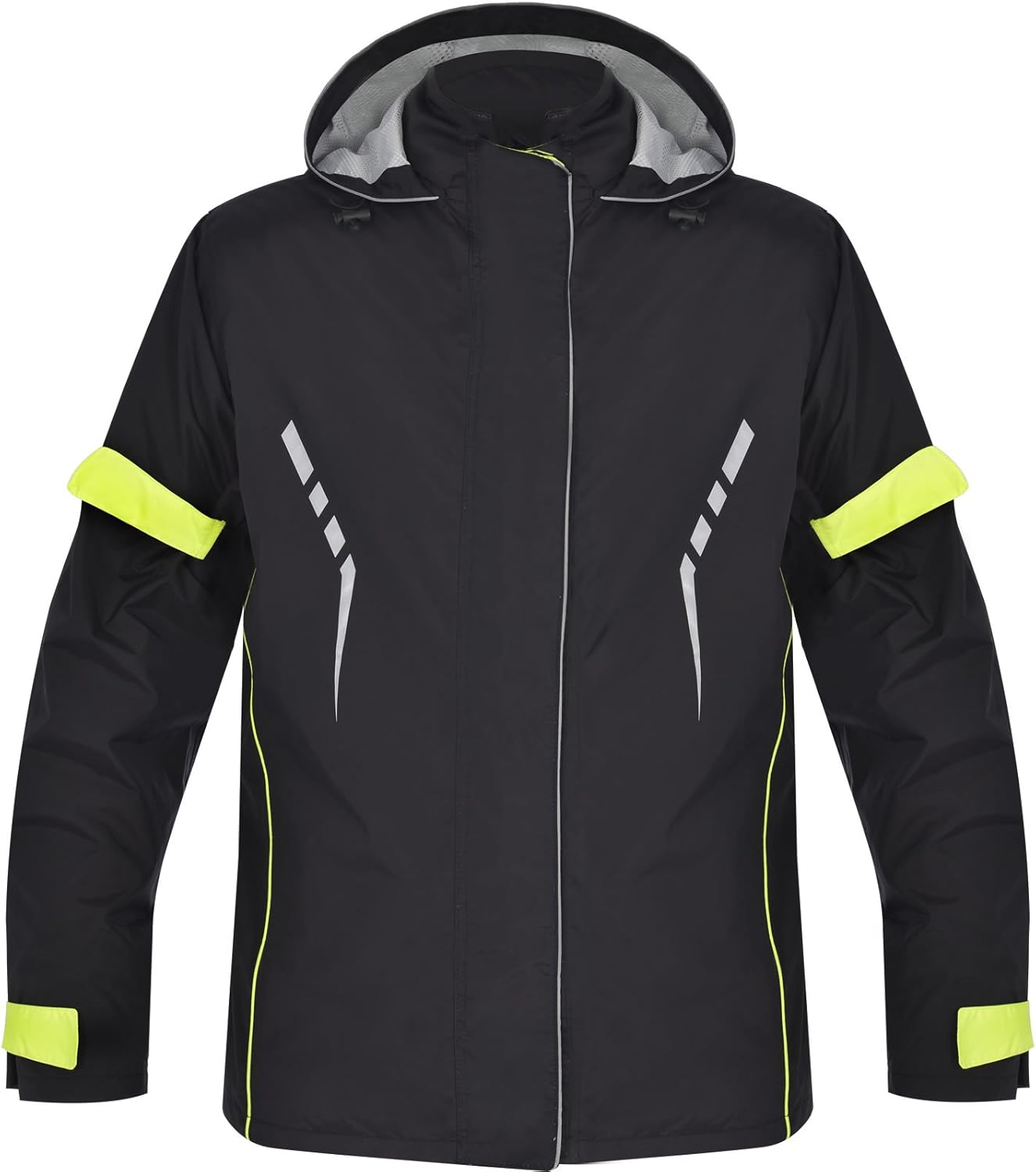 OXFORD Stormseal Waterproof Hi-Viz Motorcycle Over Jacket - Black/Fluo ...
