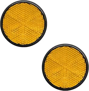 Amazon.com: povtii 2 PCS Motorcycle Warning Reflectors, M6×1.0 ...