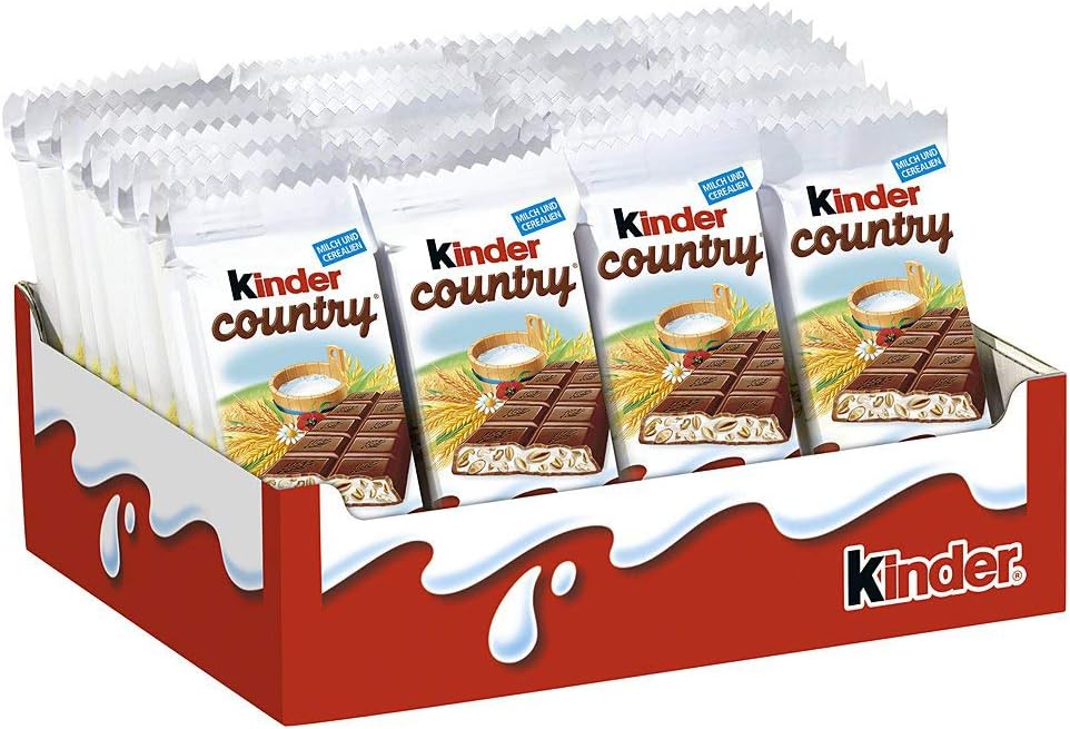 Amazon.com: Kinder Chocolate, 18 Four Count Packs, Milk Chocolate Bar ...