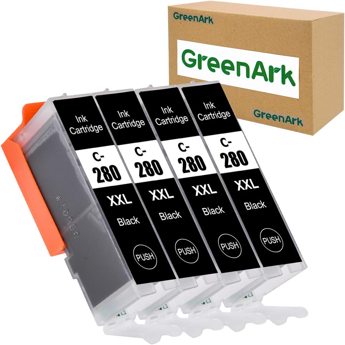 Amazon.com: 280 PGBK + 281 BK Black Ink Cartridges Work for Canon Pixma ...
