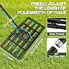 Amazon.com : Lawn Leveling Rake DIY Levelawn Tool with Adjustable 28''x ...