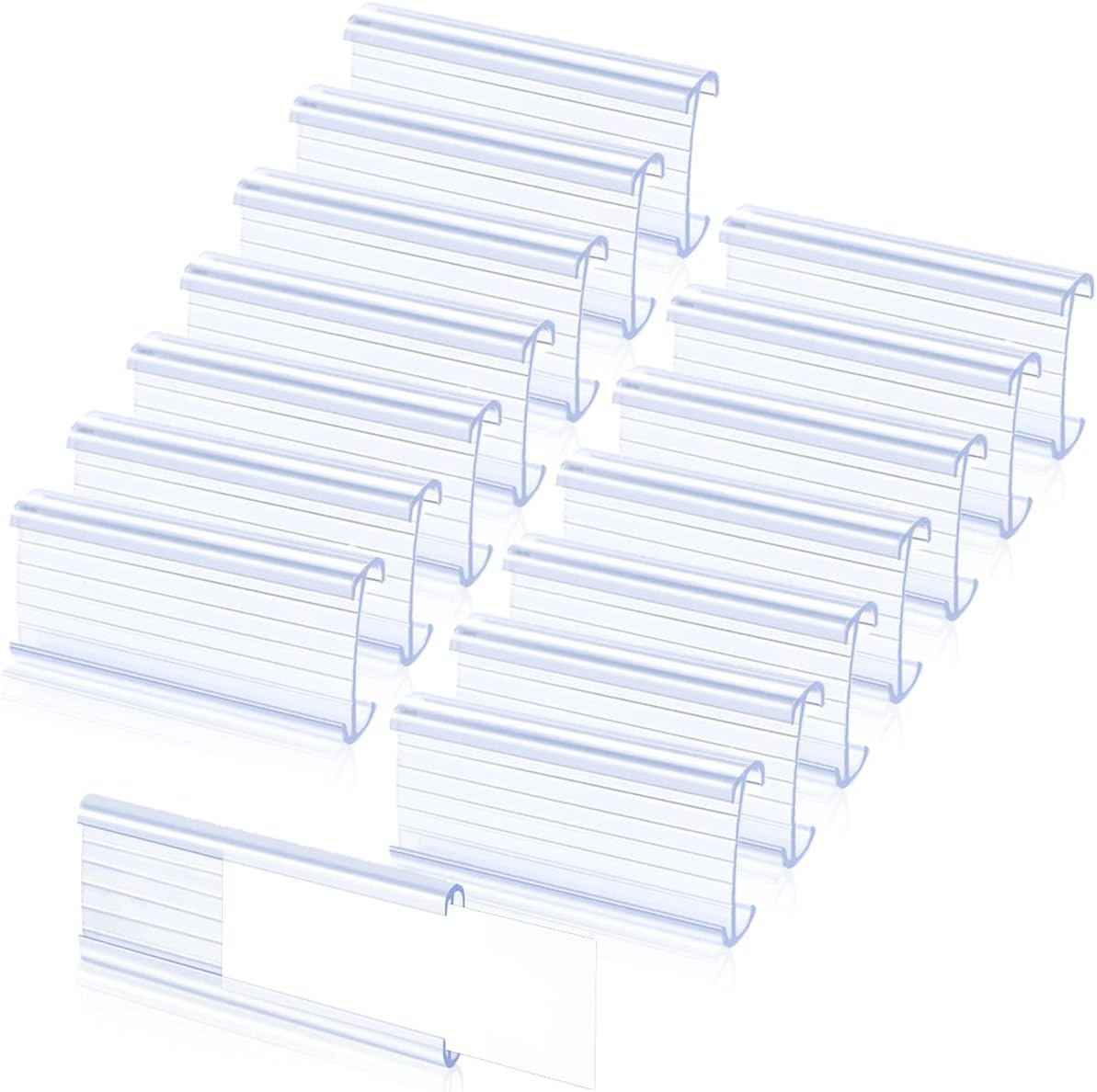 Amazon.com : Diteje 60 Pack Plastic Wire Shelf Label Holder,Removable ...