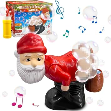 Amazon.com: Santa Bubble Blower, Automatic Bubble Machine Toy with ...