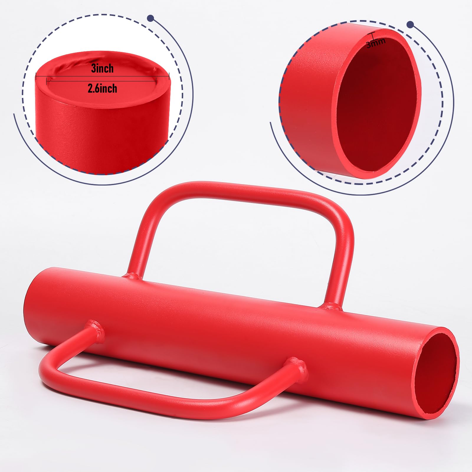 Snapklik.com : Nrspp Black Fence Post Driver16.5 Inch T Post Driver ...