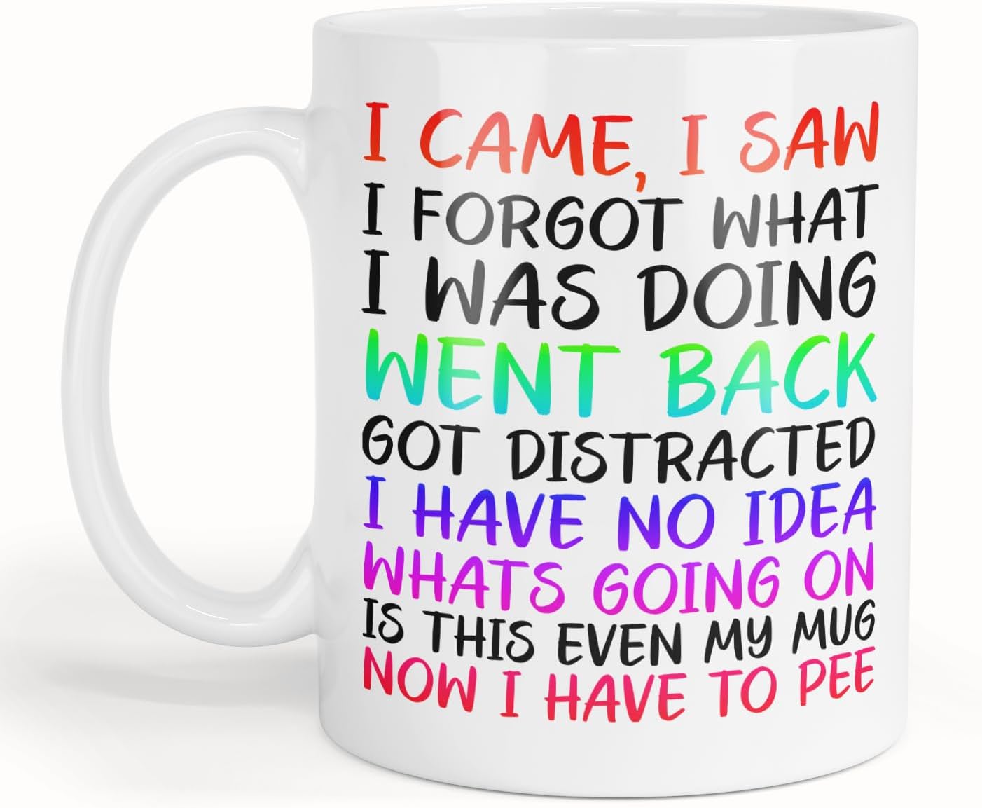I Came I Saw I Forgot Mug - Birthday Christmas Funny Gift Present ...