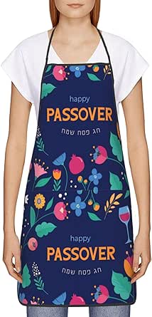 Amazon.com: ertquji Happy Passover Jewish Holiday Apron for Women Men ...