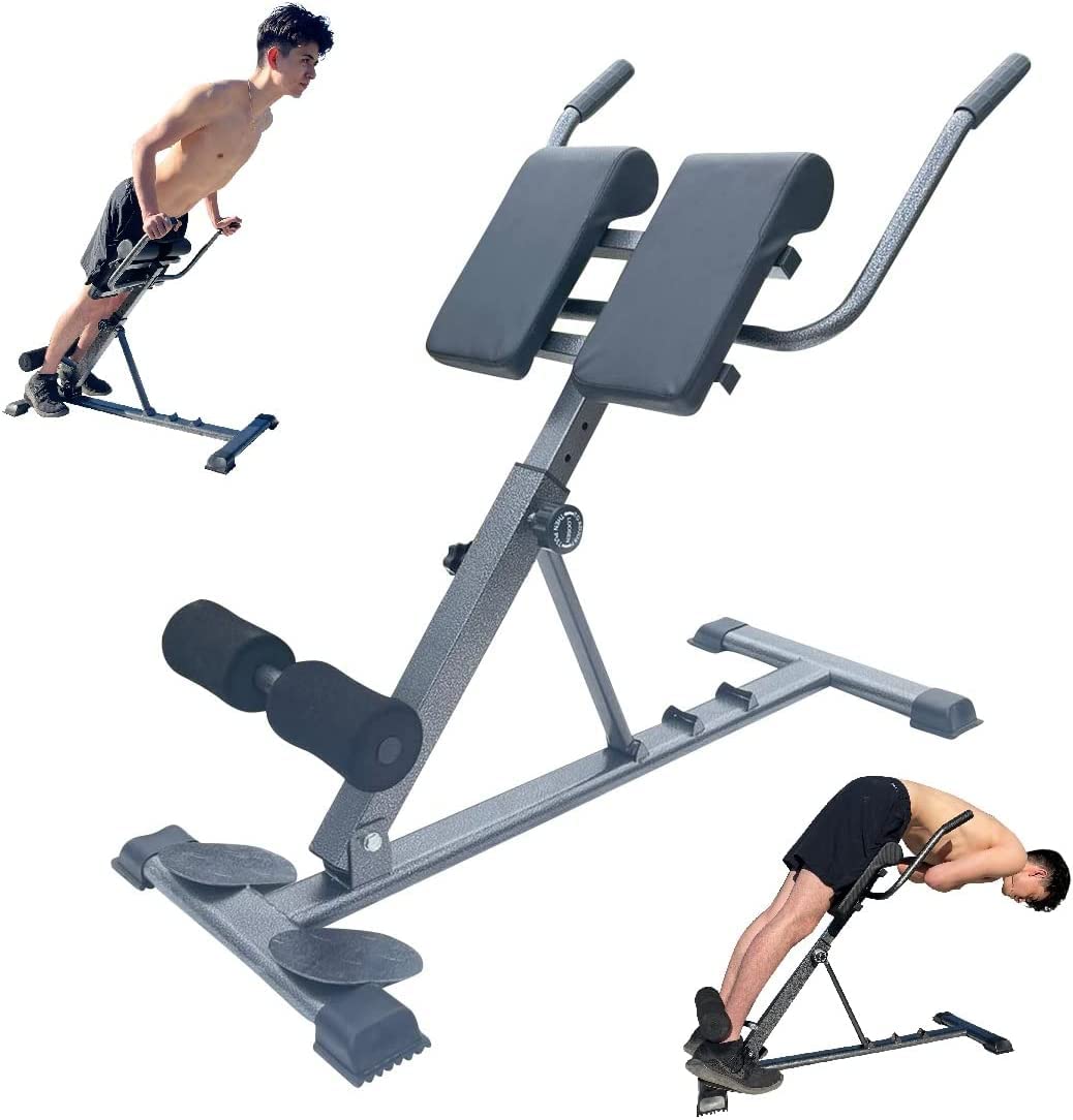 Hyperextension Back Workout Adjustable Roman Chair For Home Gym - Back ...