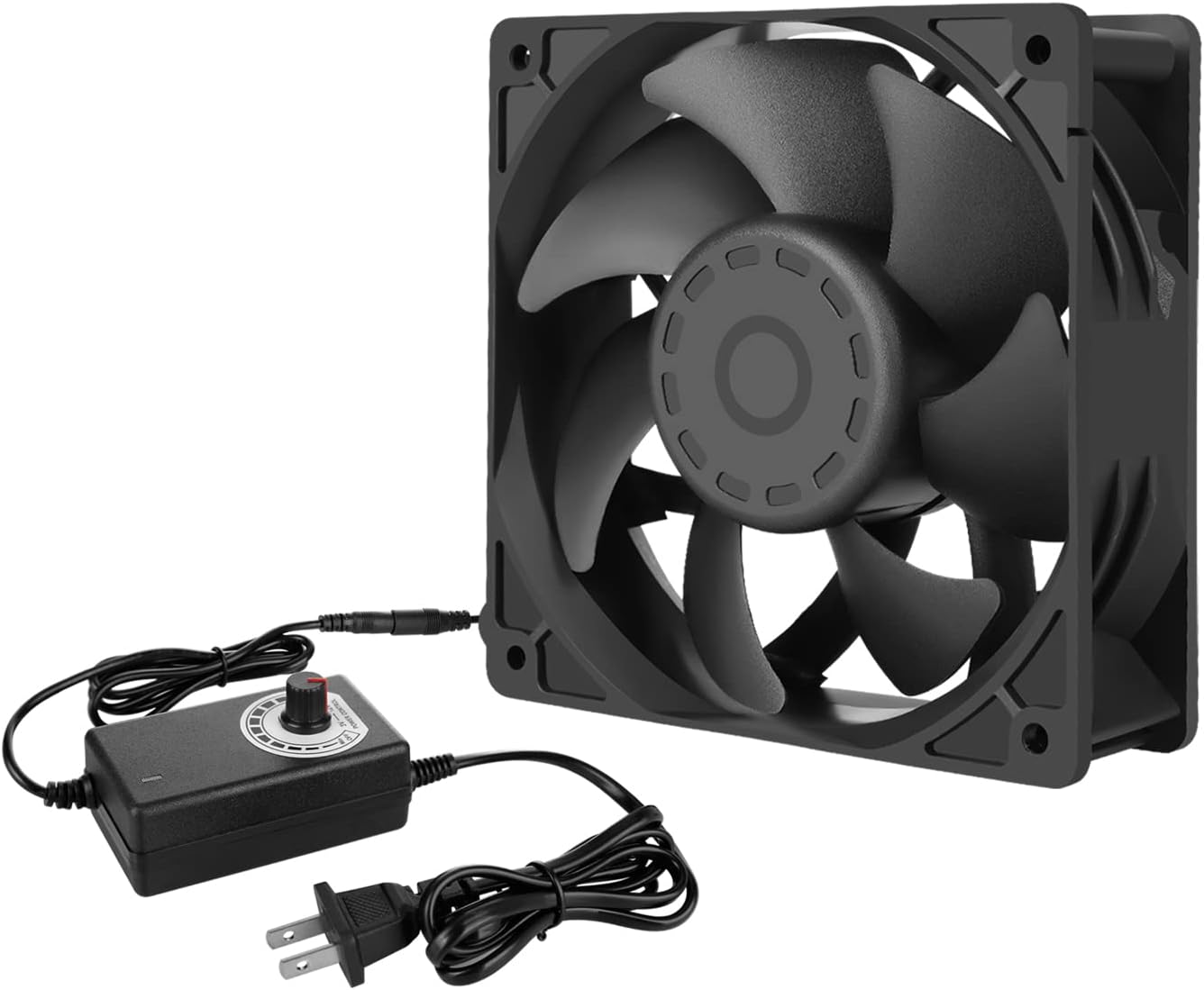 Amazon.com: GDSTIME Big Airflow Dual 120mm Fans DC 12V Powered Fan with ...
