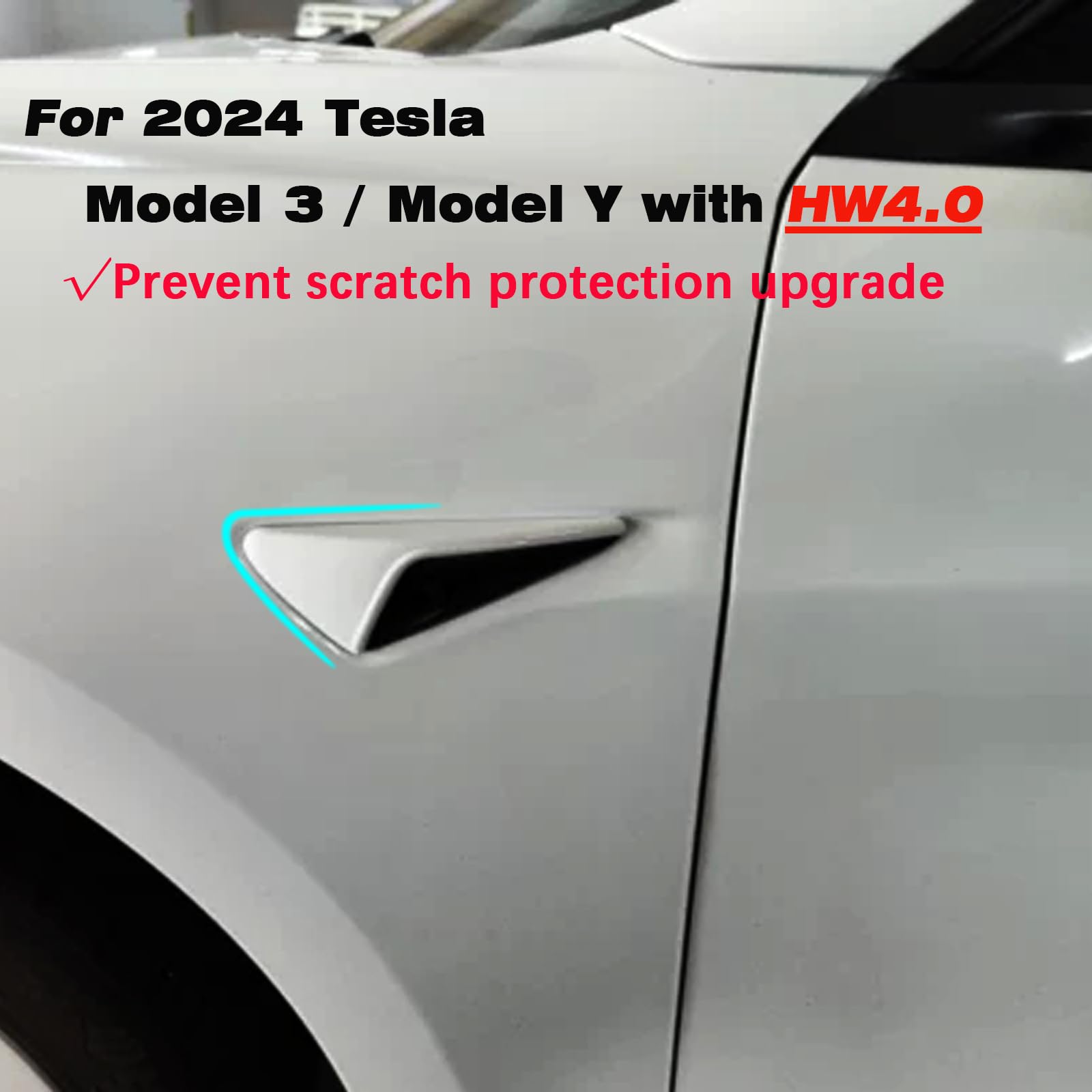 Snapklik.com : YHCDSEA For 2026 2025 2024 Tesla Model 3/Y HW4.0 Side ...