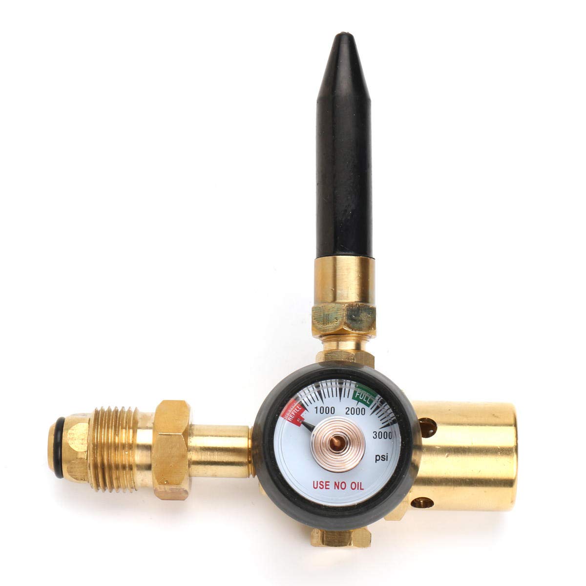 Buy Helium Balloon Regulator Air Inflator Valve with Gauge for G5/8 ...