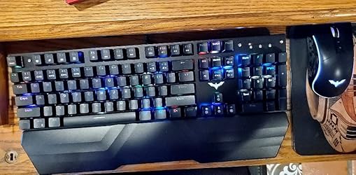 Amazon.com: havit Mechanical Keyboard and Mouse Combo RGB Gaming 104 ...