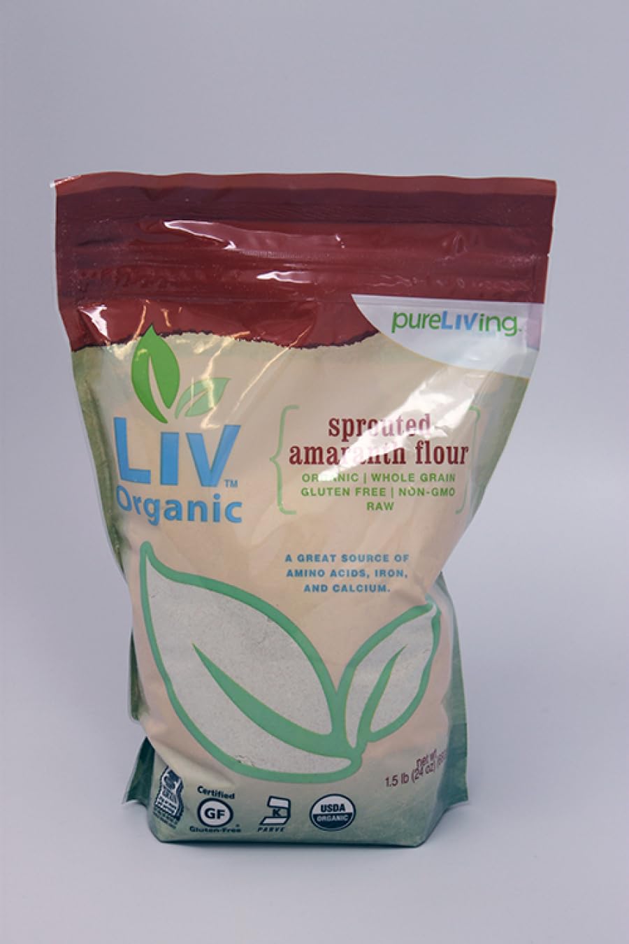 Amazon.com : Sprouted Amaranth Flour, Organic, Gluten Free - 24 oz ...