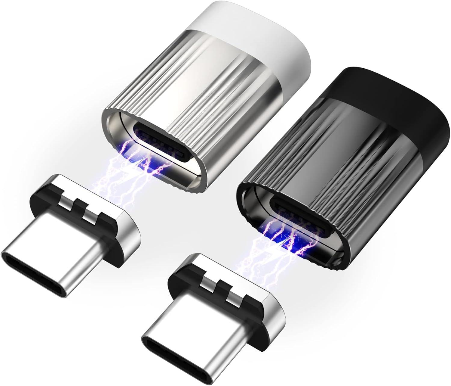 Amazon.com: USB C Magnetic Adapter (2 Pack) Type C Connector Support ...
