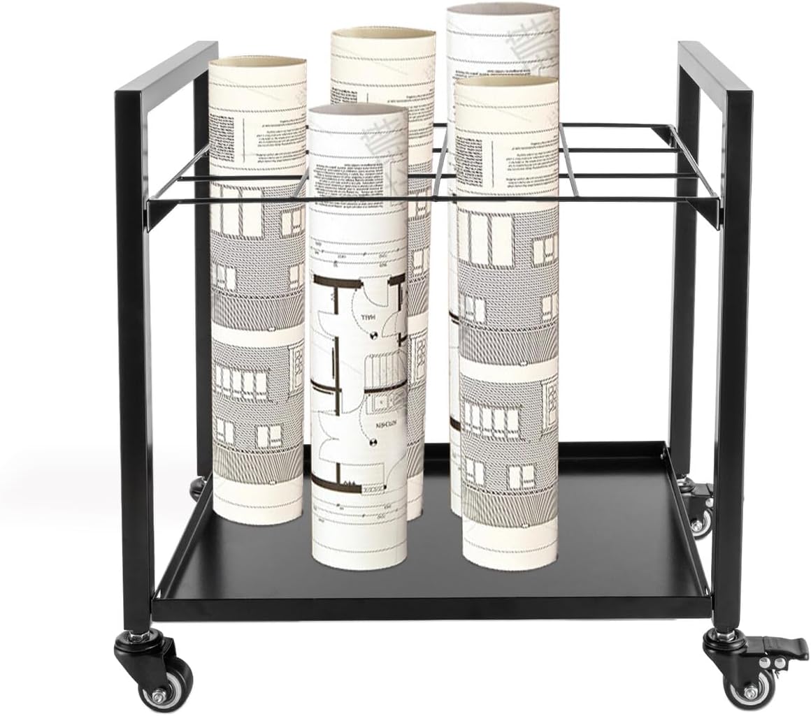 Amazon.com : Fermoirper Blueprint Storage Rack Blueprint Holder with ...