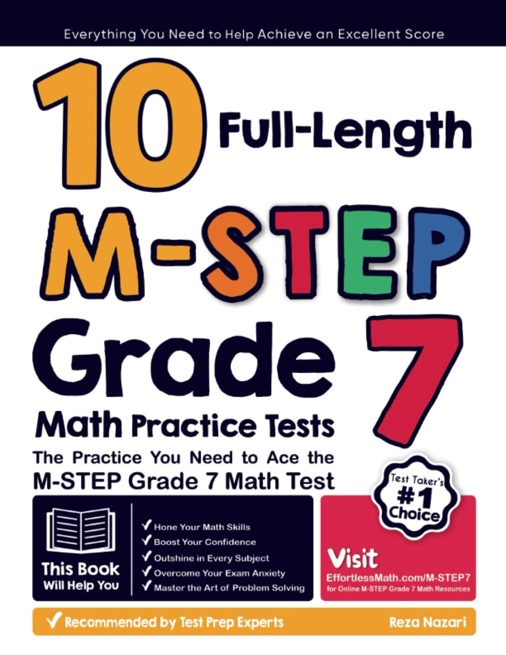 10 Full Length M-STEP Grade 7 Math Practice Tests: The Practice You ...