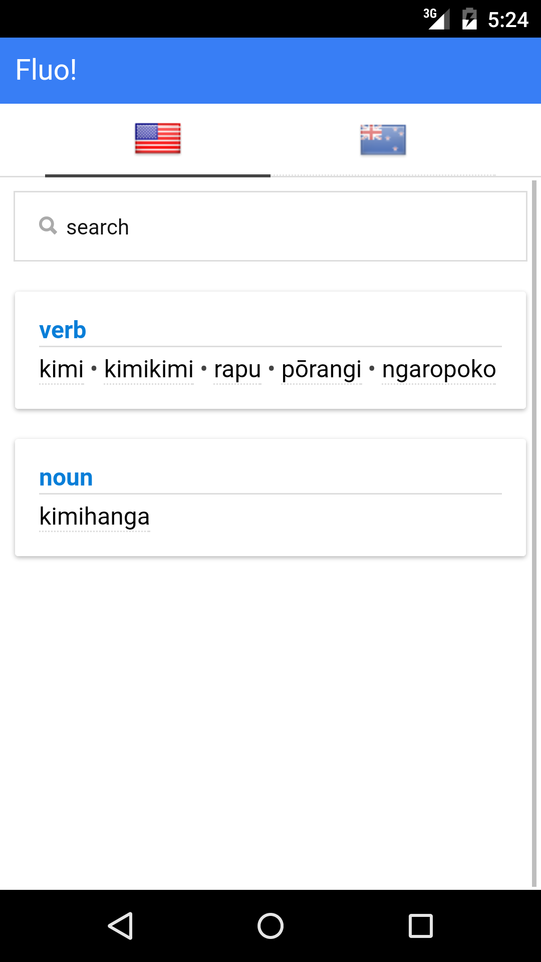 Maori Offline Dictionary - App on Amazon Appstore