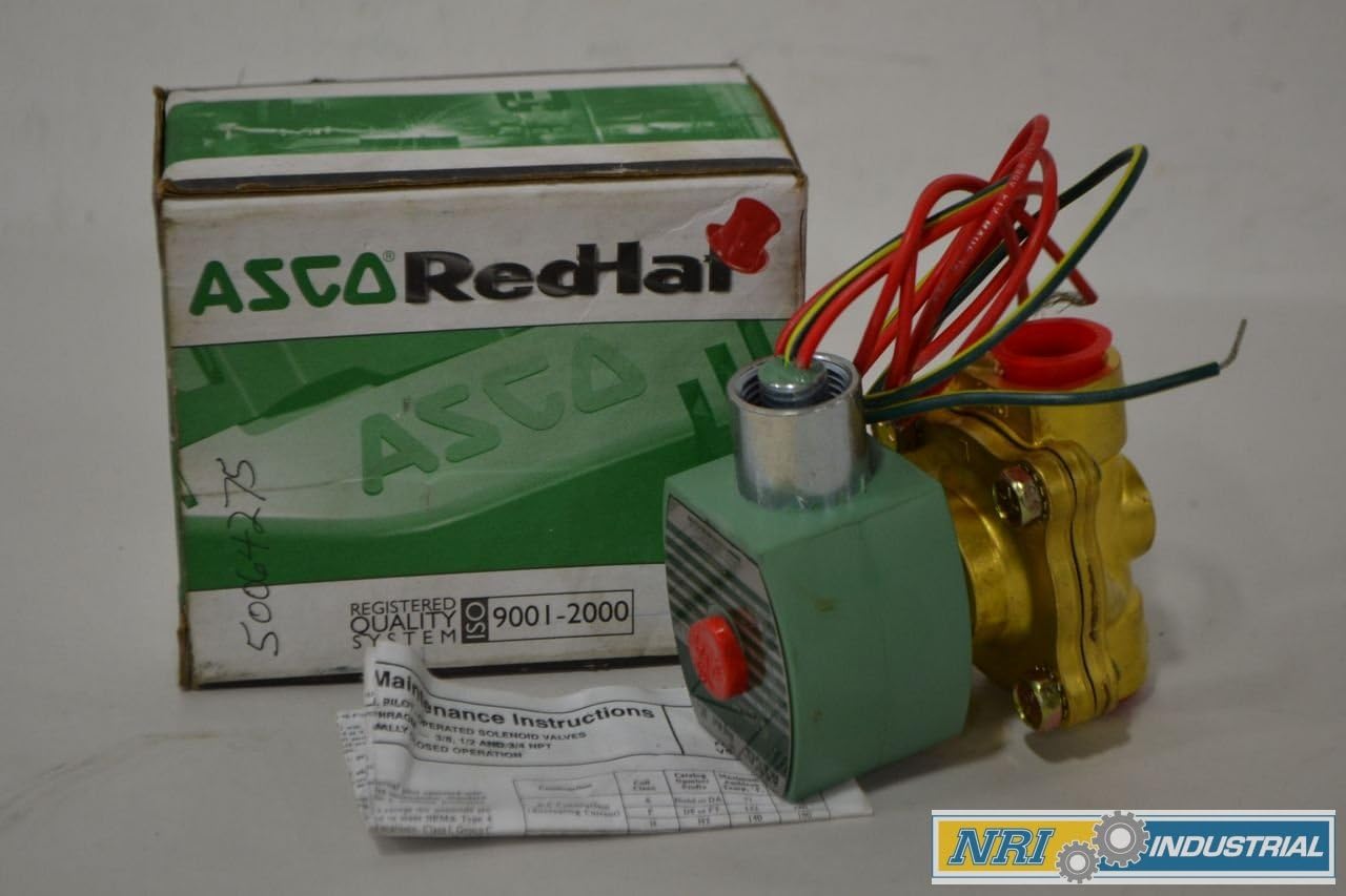 Amazon.com: NEW ASCO 8210G094 AIR/WATER-150PSI 120V 1/2 IN NPT SOLENOID ...
