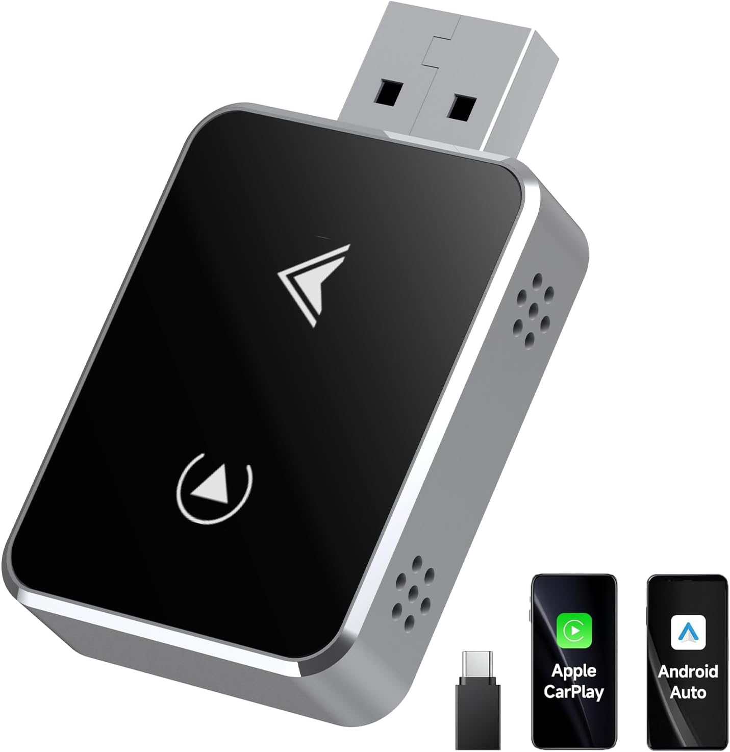 Allivoox Wireless Carplay Adapter & Android Auto Wireless Adapter, 2 in ...