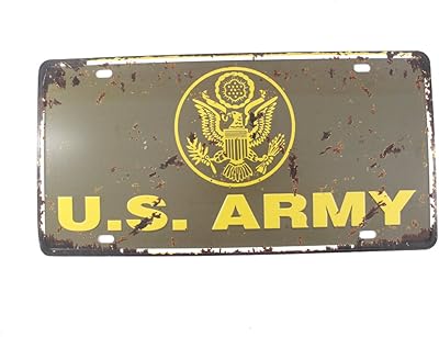 Amazon.com: Army Military Logo Aluminum Metal Sign -12 Inch Diameter U ...