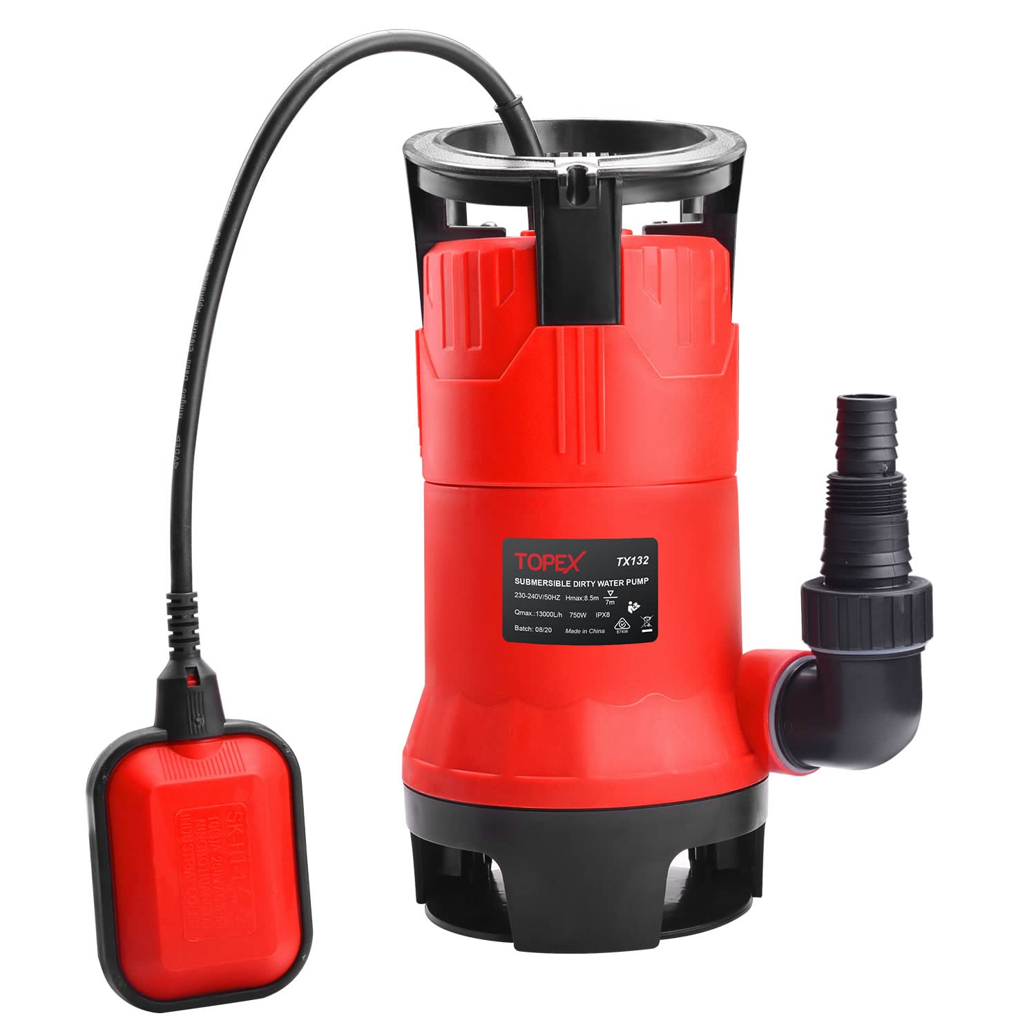 TOPEX 750W Dirty Water Pump Submersible Sump Swim Pool Flooding Pond ...