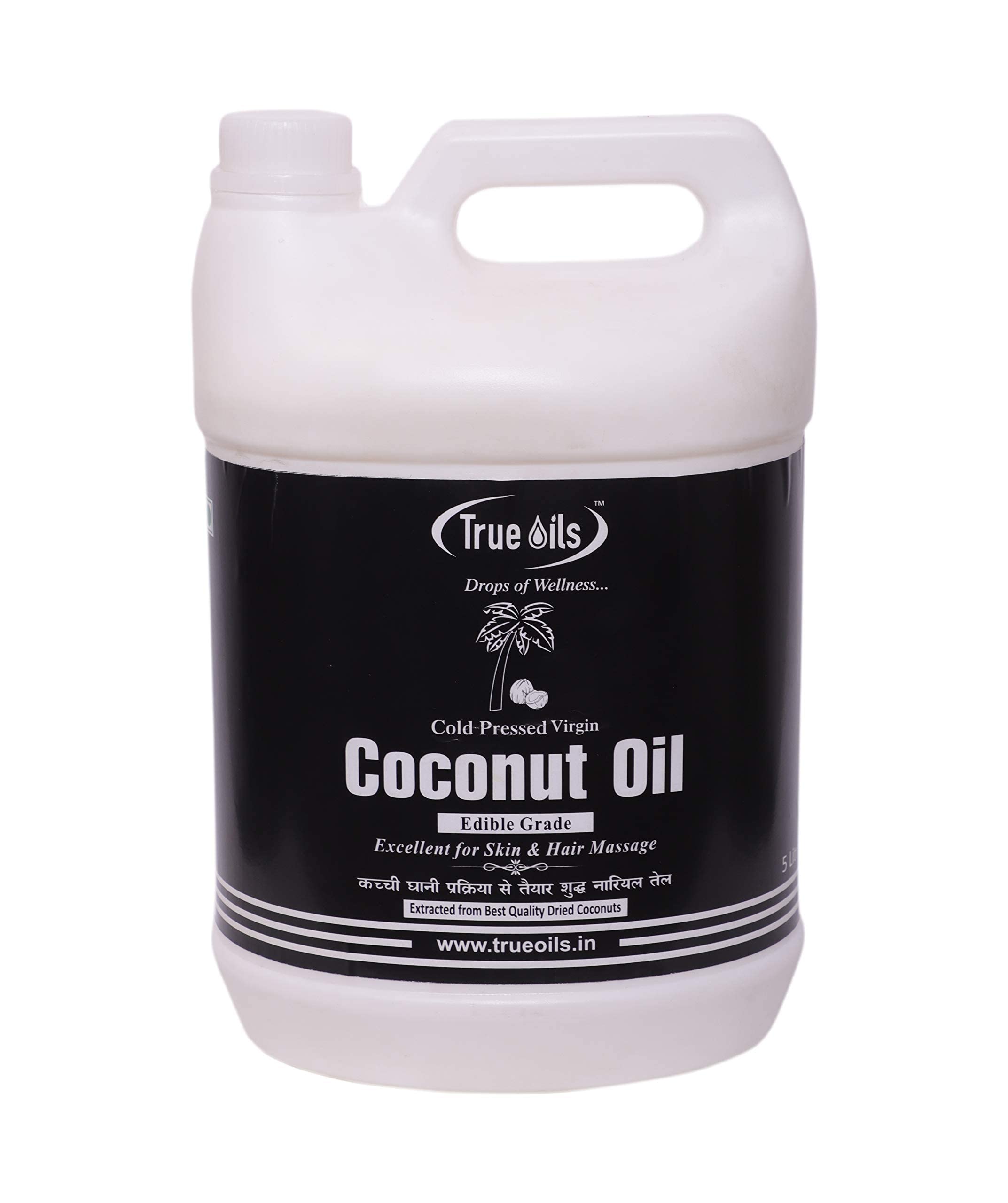 True Oil -Coconut Oil for Hair Growth, Skin Care, Cooking & Healthy ...